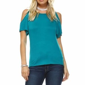 Isaac Liev | Tops | Isaac Liev Womens Coldshoulder Cutout Top Nwot ...